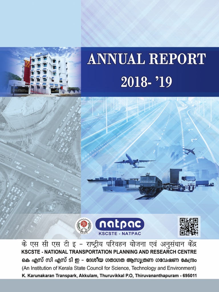 KSCSTE-NATPAC AR 2018-19 Final | PDF | Parking | Road