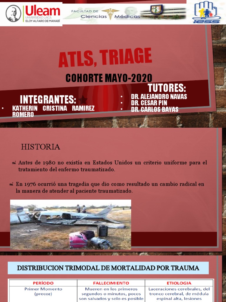 Atls, Triage | PDF | Reanimación cardiopulmonar | Lesión
