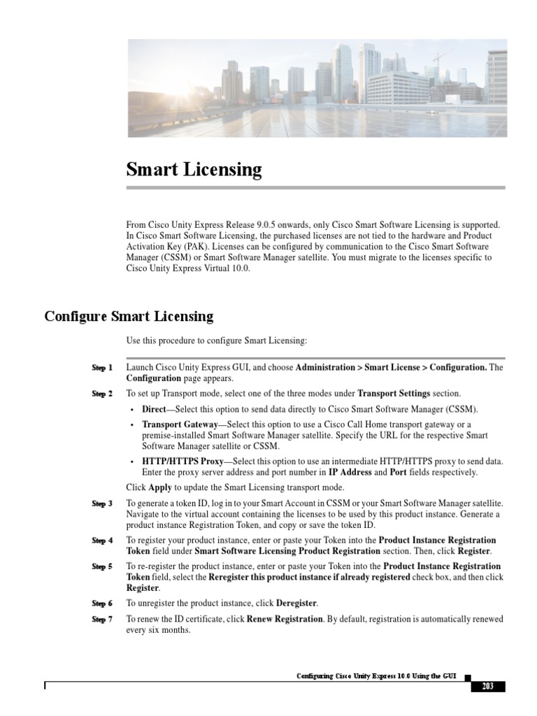 Configure Smart Licensing | Download Free PDF | Proxy Server ...