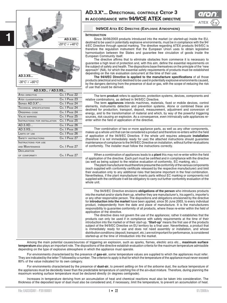 Aron Solenoid Valve-Ad3x | PDF | Chemistry