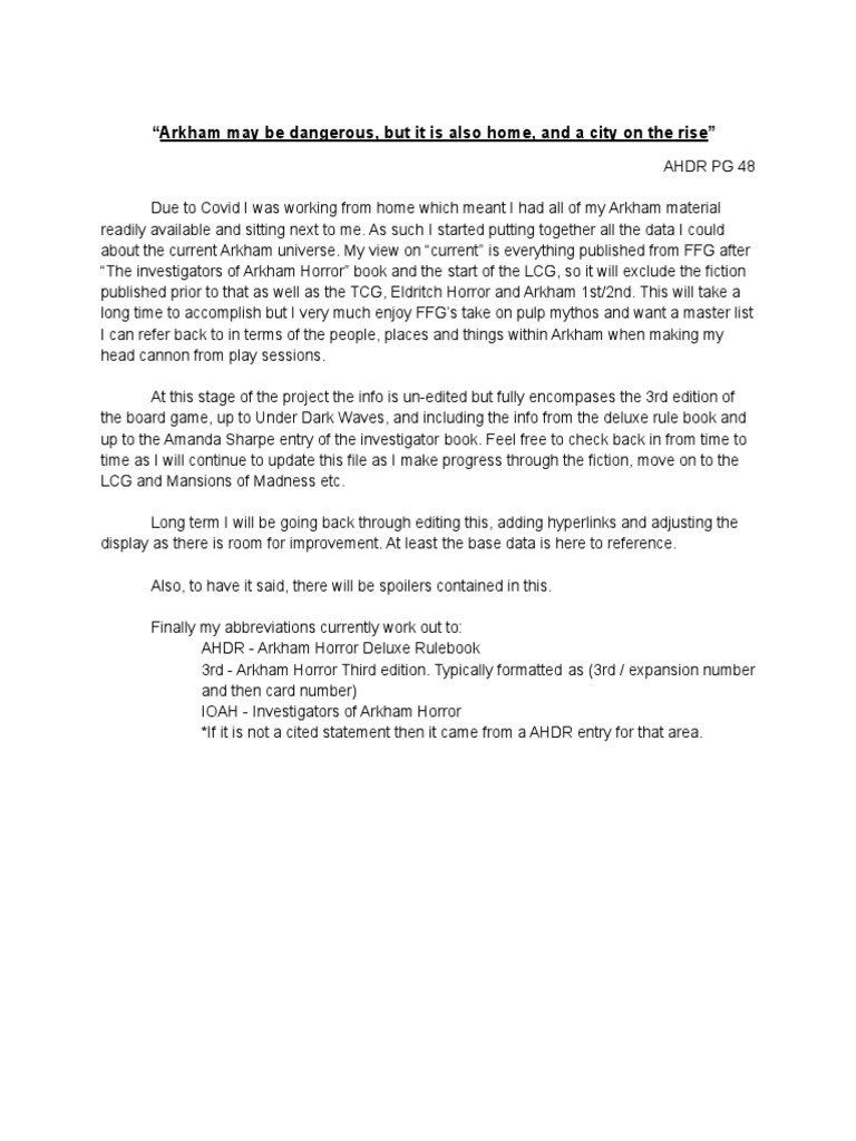 Arkham MA - Omnibus | PDF