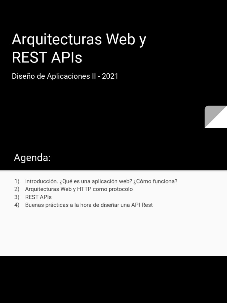 Arquitecturas Web y REST | PDF | Transferencia de estado ...