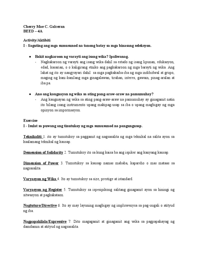 FILIPINO 3 Module 2 | PDF