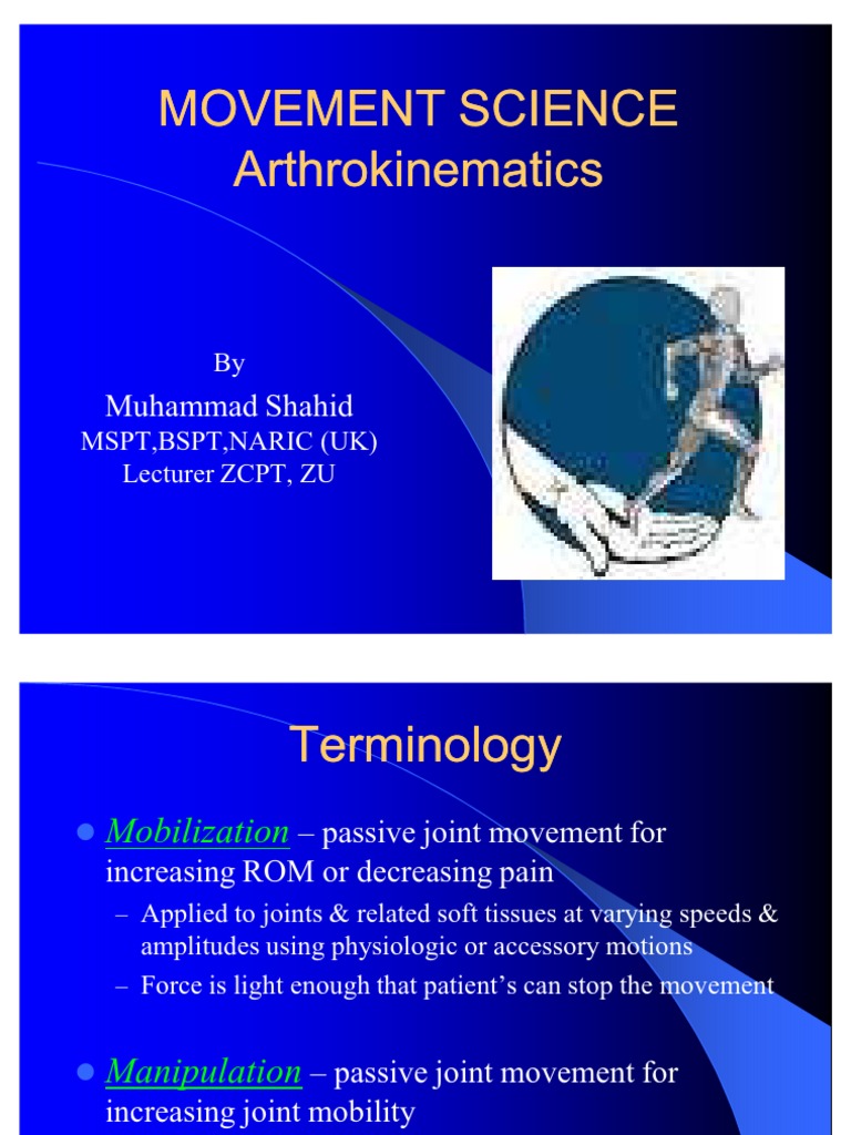 Arthrokinematics 1.1 | PDF | Anatomical Terms Of Motion | Dance Science