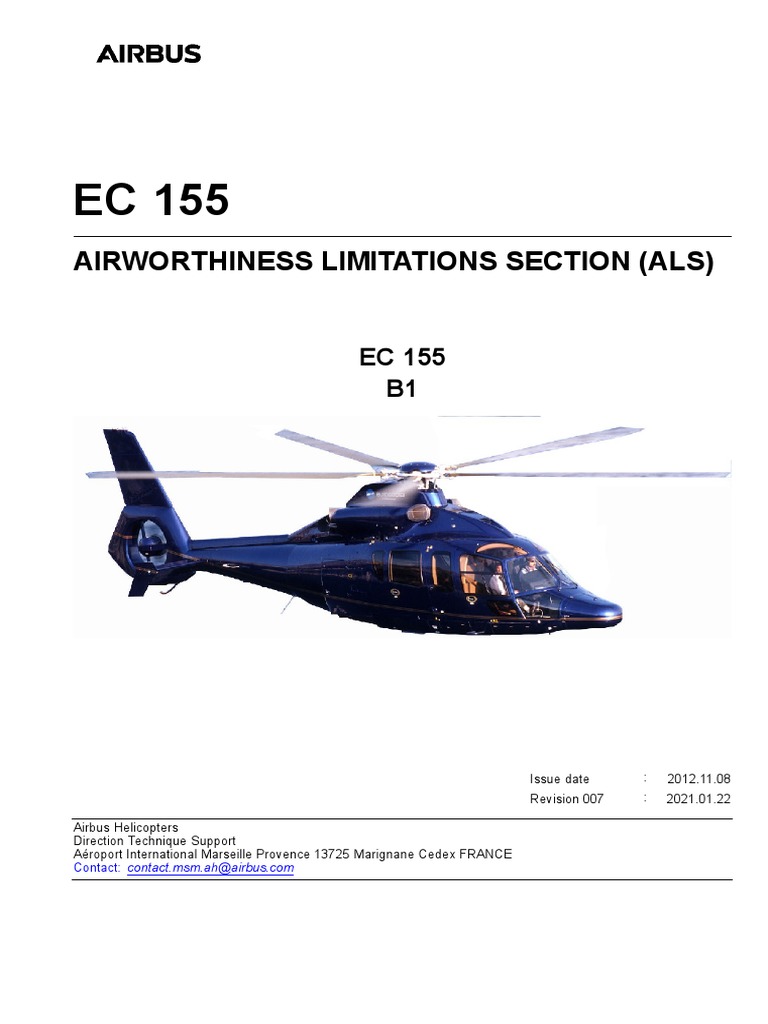 Airworthiness Limitations Section (Als) | PDF | Aerospace | Aeronautics
