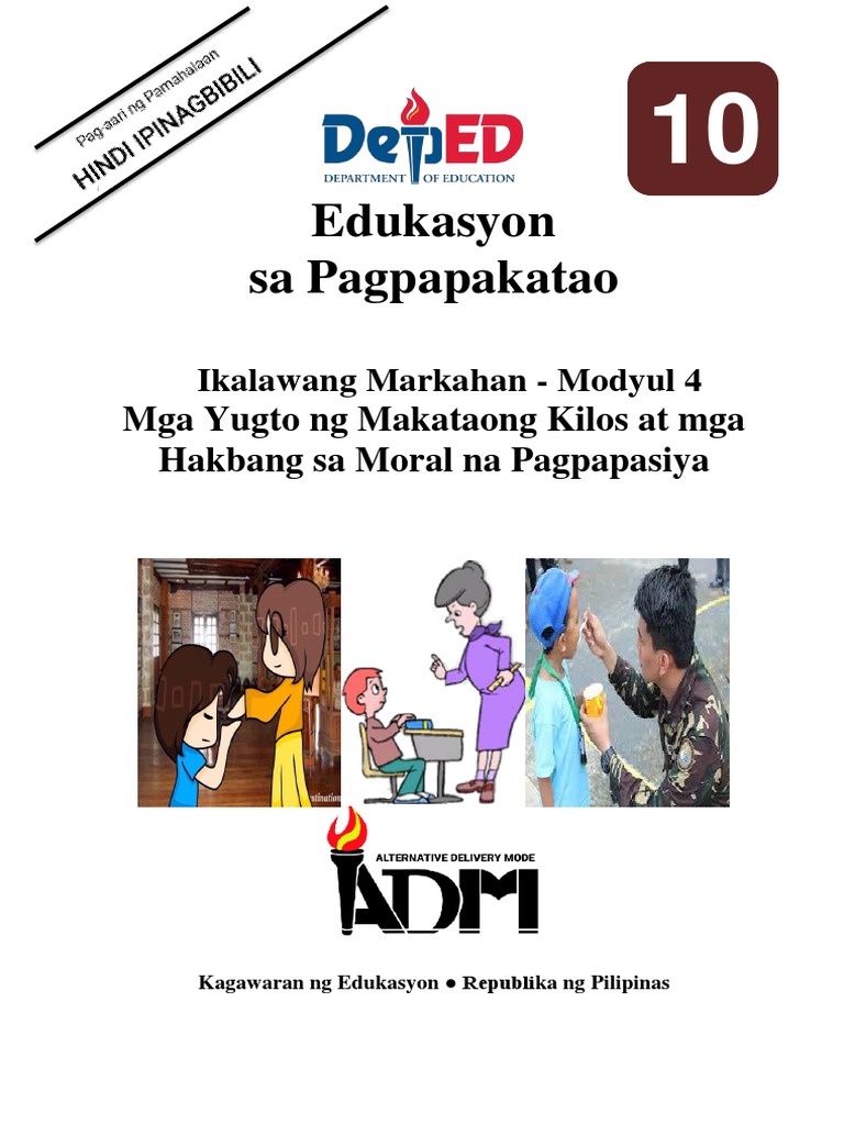 Esp10 q2 Mod4 Mgayugtongmakataongkilosatmgahakbangsamoralnapagpapasiya v3 | PDF
