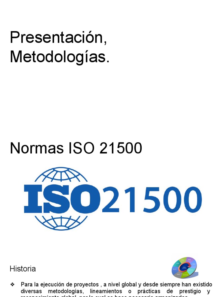 Norma ISO 21500 | PDF | Gestión de proyectos | Organización internacional para la estandarización
