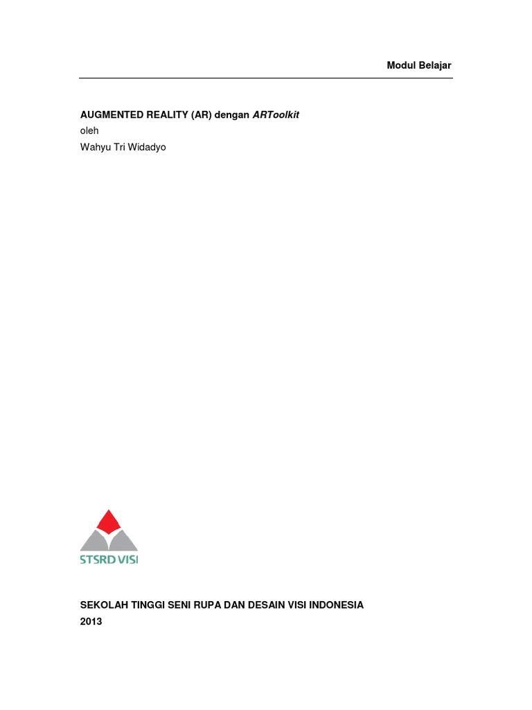 Modul Belajar AR dengan ARToolkit | PDF