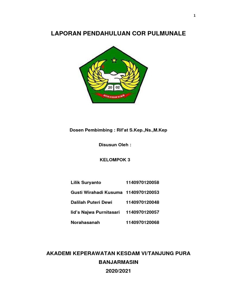 COR PULMONAL ASSESSMENT AND MANAGEMENT | PDF