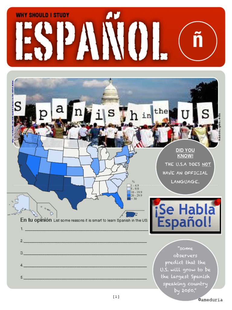 Spanish 1 Importance of Learning Spanish | PDF | Spanish Language ...