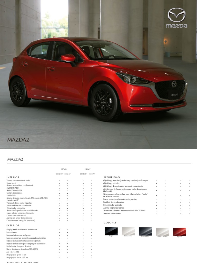2021-02-17-Mazda 2 Web | PDF | Sistema de freno antibloqueo | Airbag