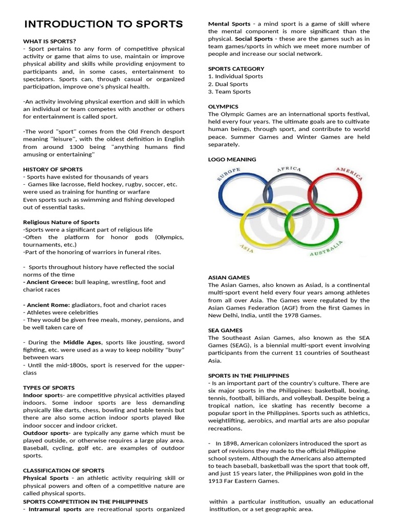 Pe4 Notes | PDF | Volleyball | Sports