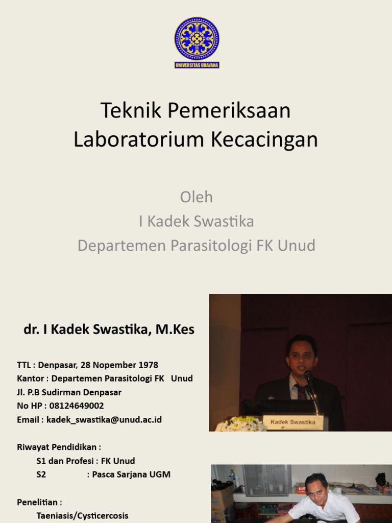 Teknik Pemeriksaan Laboratorium Kecacingan | PDF
