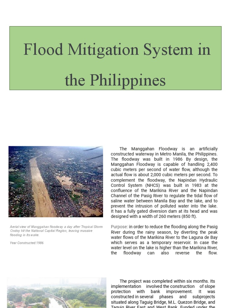 Philippine Flood Control Projects | PDF | Environment | Water And The ...