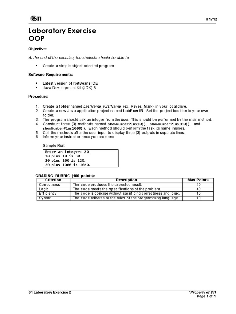 01 Laboratory Exercise 2 Pdf