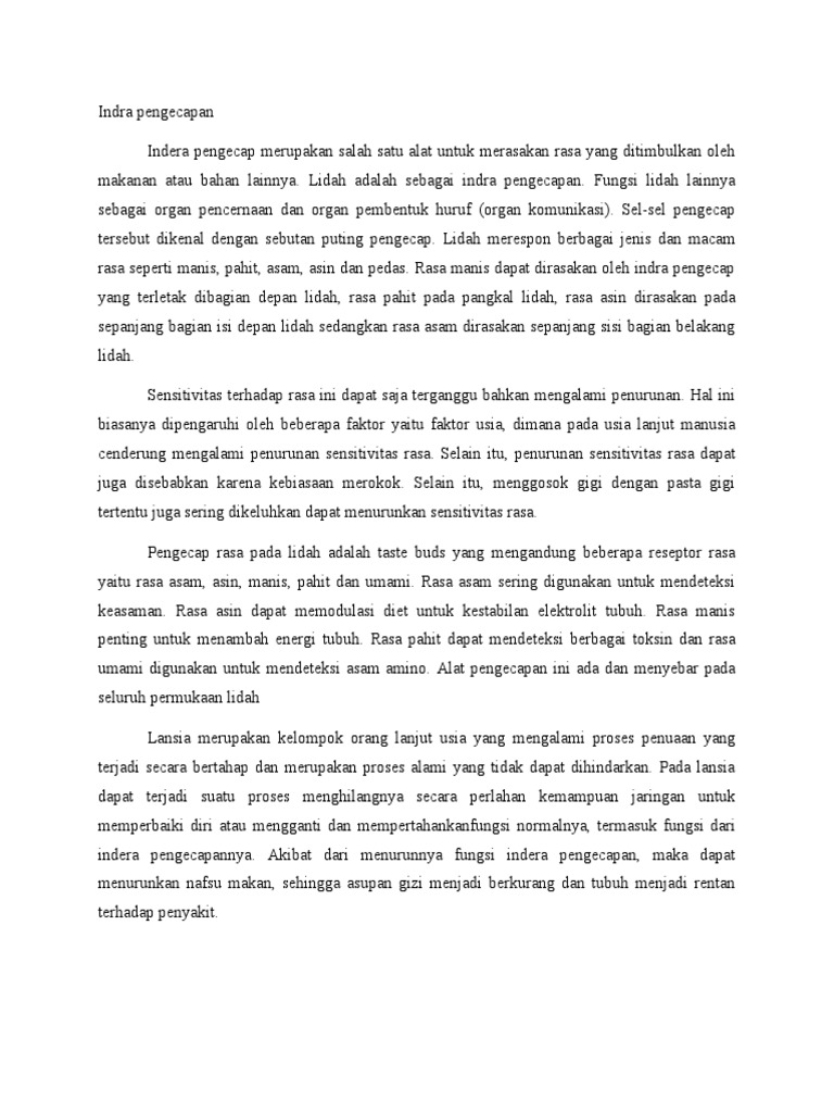 Indra Pengecapan | PDF