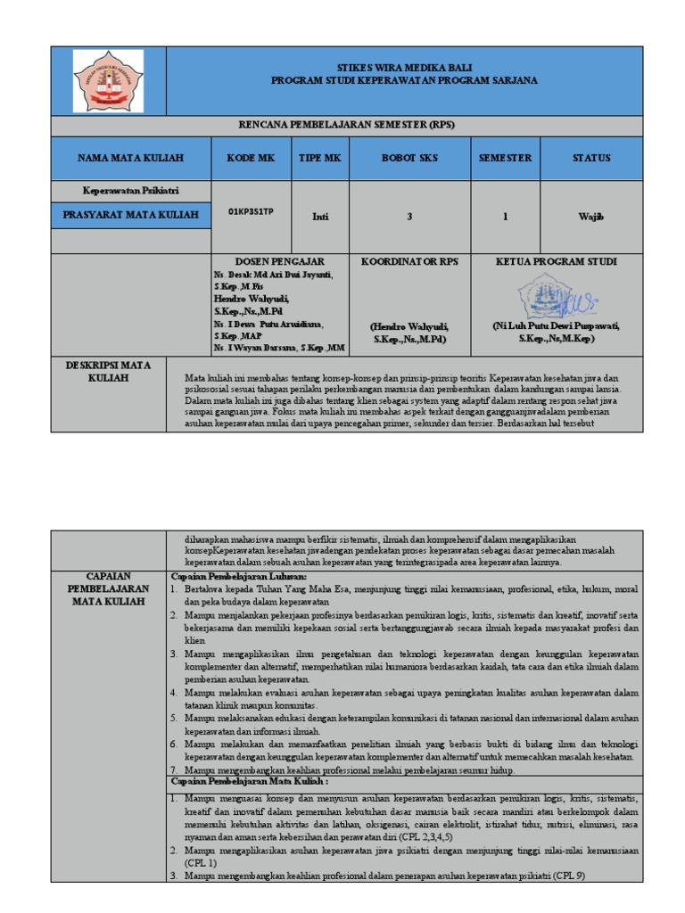RPS RPM Psikiatri Fix | PDF