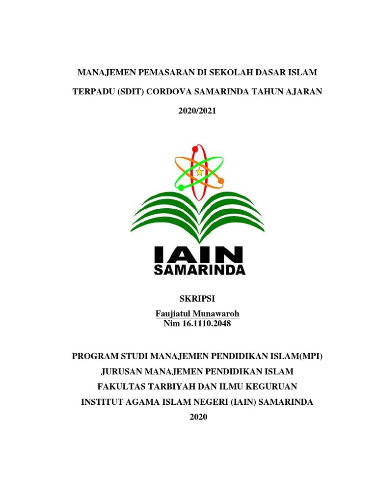 Skripsi Faujiatul Munawaroh PDF 2020 | PDF