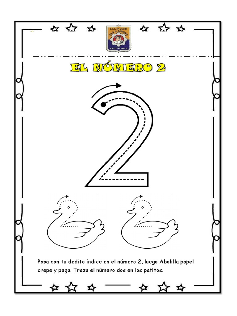 Actividades para enseñar el número 2 | PDF