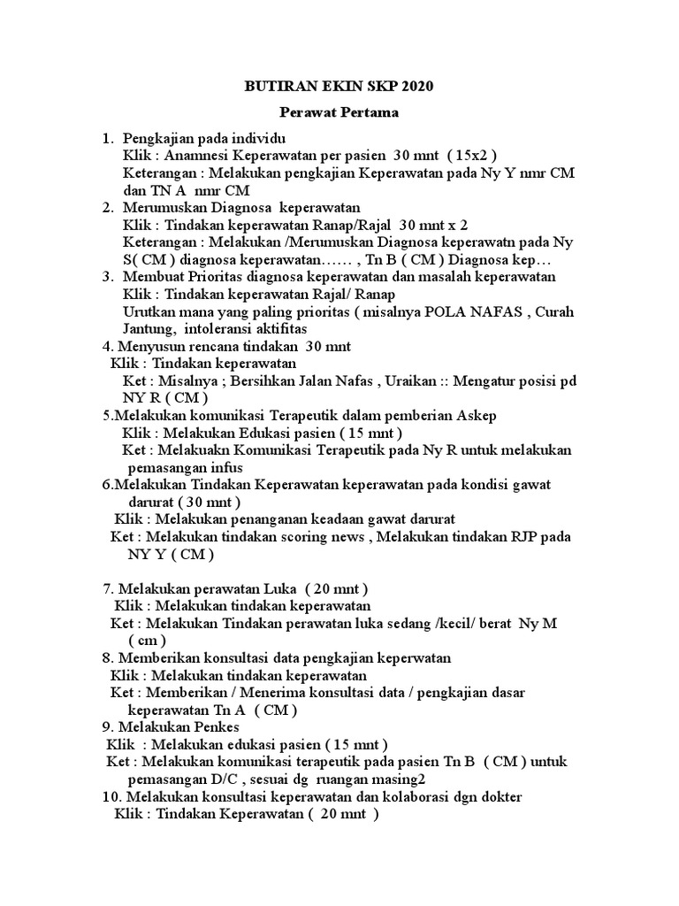 Ekin Perawat Pertama | PDF
