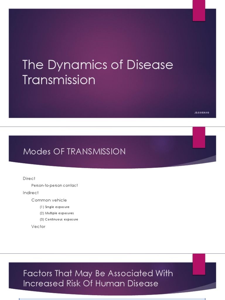The Dynamics Of Disease Transmission Pdf Epidemics Infection