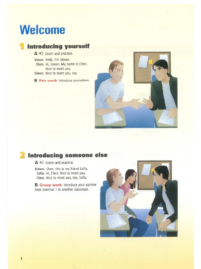 Four Corners 1 Student Book - 9-20 | PDF