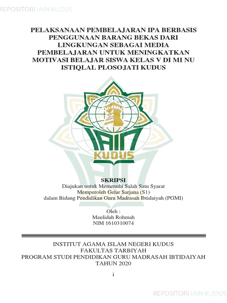 Skripsi PGSD | PDF | Kesehatan Holistik | Sains & Matematika