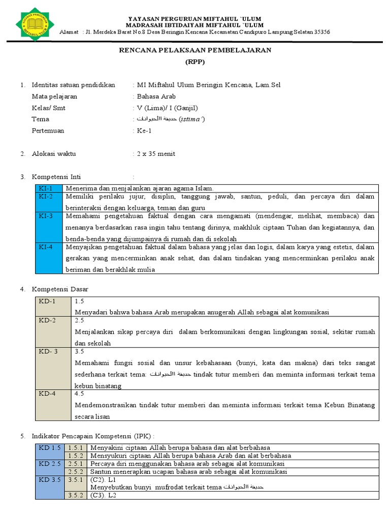 TUGAS 6. MEMBUAT RPP. Bag.1 | PDF