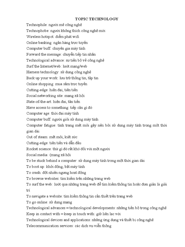 Ielts Writing Task 2 Lesson 19 20 Topic Technology | PDF