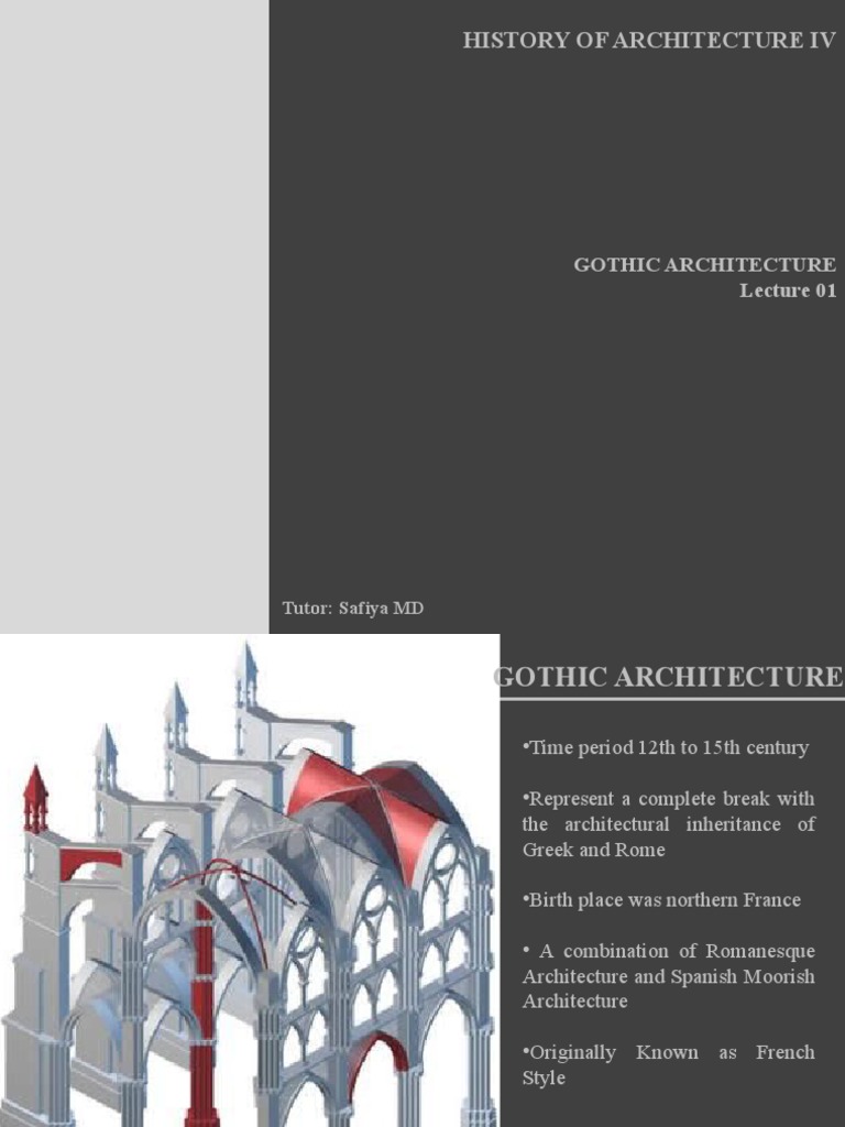 Lecture 1 - Gothic Architecture | PDF | Gothic Architecture | Vault ...