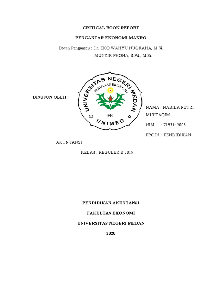 CBR Pengantar Ekonomi Makro Nabila | PDF | Pengelolaan Keuangan & Uang