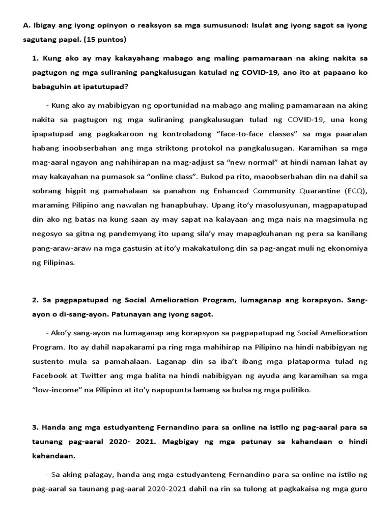 Pagbasa-Grade 11 | PDF