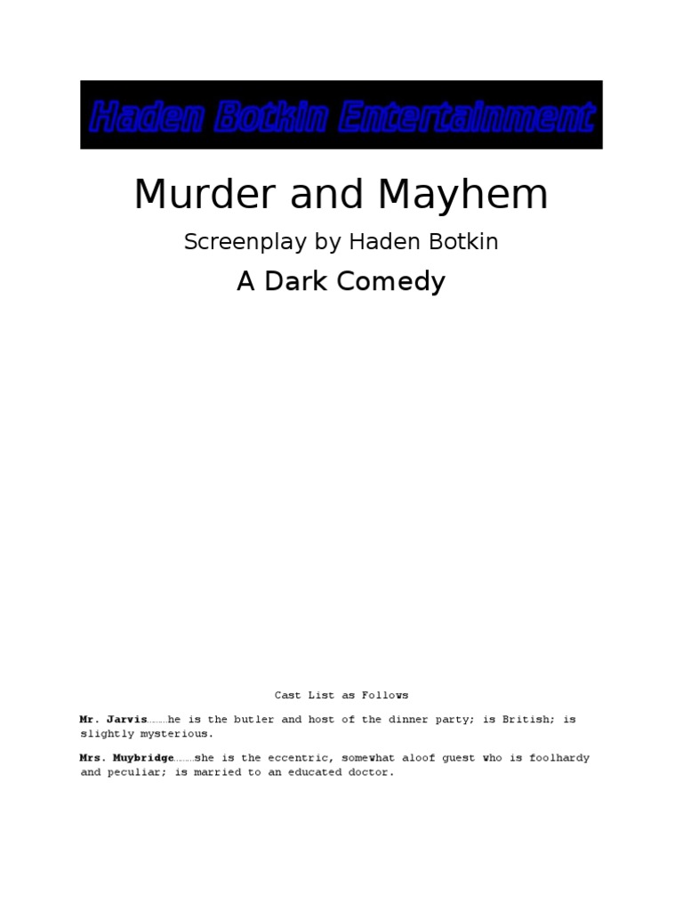 Murder and Mayhem | PDF