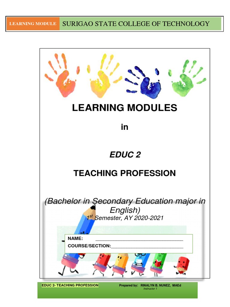 Final Module - Educ 2 | PDF | Teachers | Learning