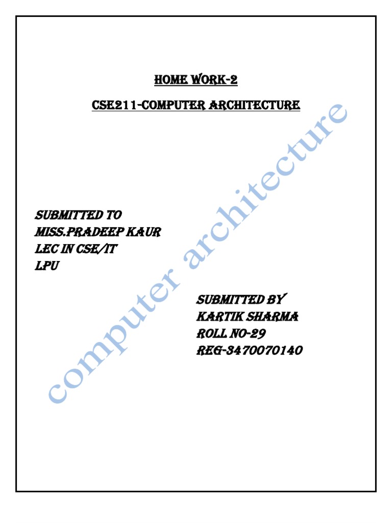 Architecture Pdf Central Processing Unit 64 Bit Computing