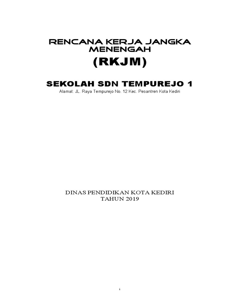 Rks - RKJM (Jangka Menengah) | PDF