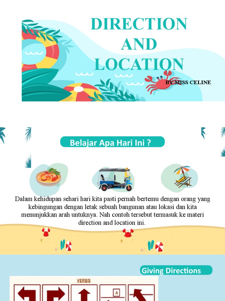 Direction AND Location: by Miss Celine | PDF