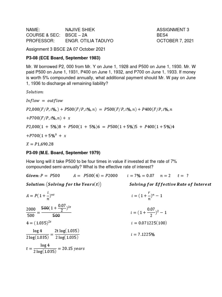 BES4-Assignment 3 | PDF | Interest | Banks