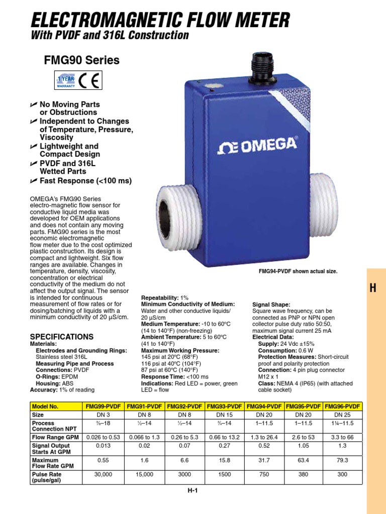 FMG90 Series: With PVDF and 316L Construction | PDF | Liquids ...