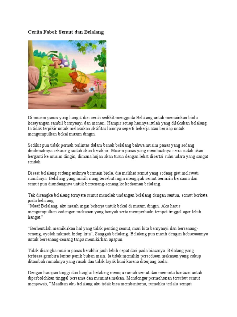 Cerita Fabel | PDF