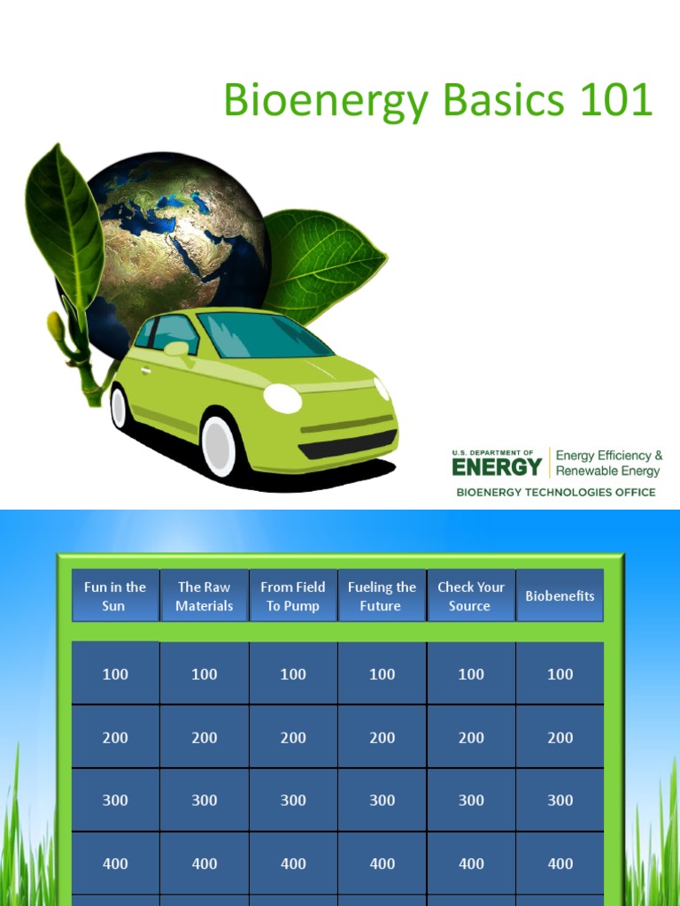 Bioenergy Basics 101 Game | PDF | Biofuel | Renewable Fuels