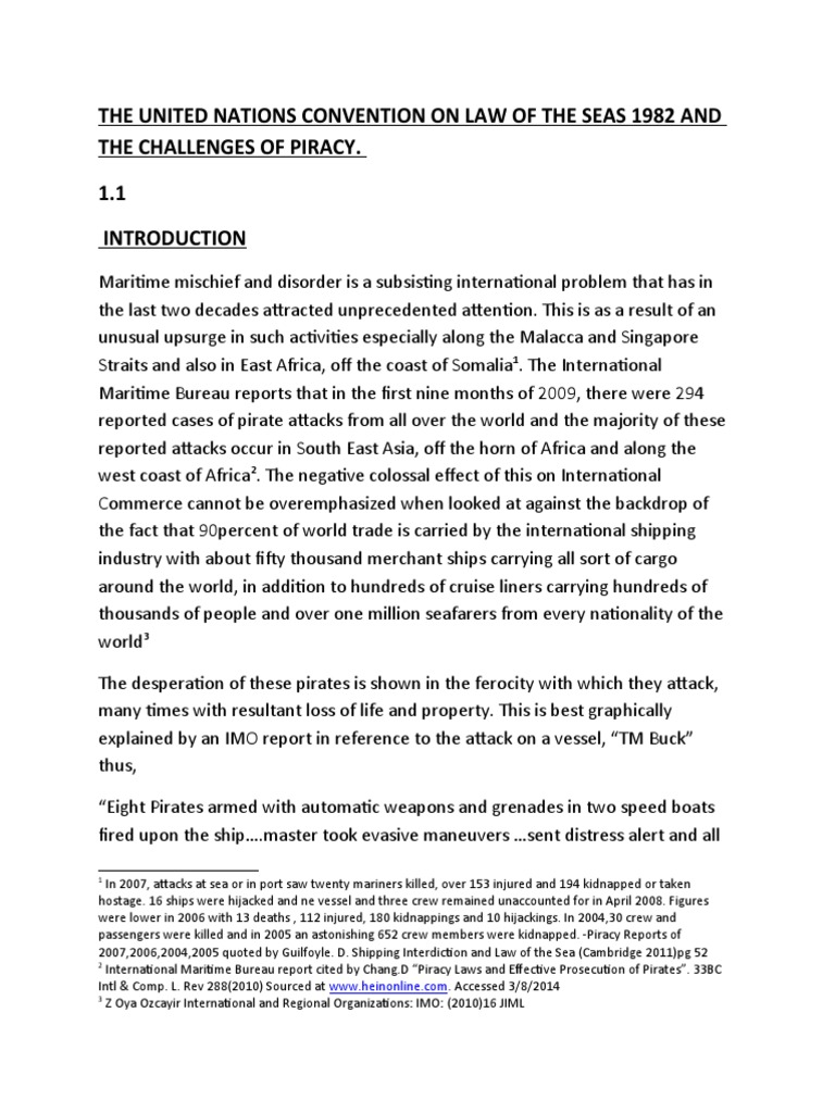 UN Law of the Sea and Piracy Challenges | PDF | Piracy | International Law