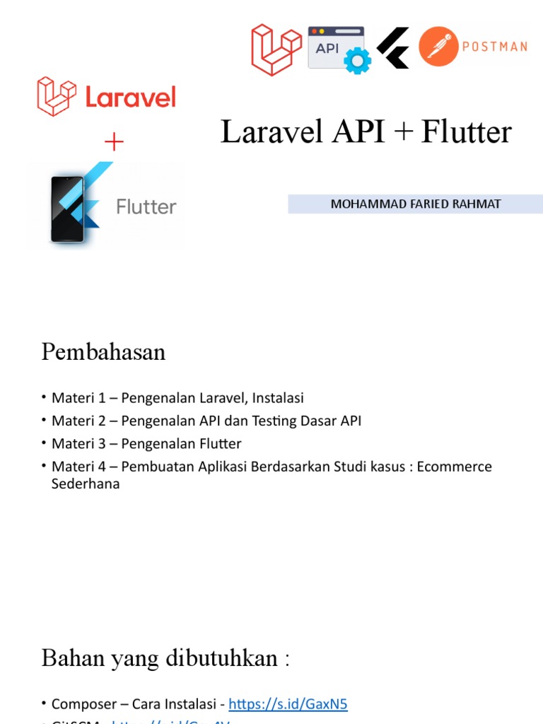 Laravel API Flutter | PDF