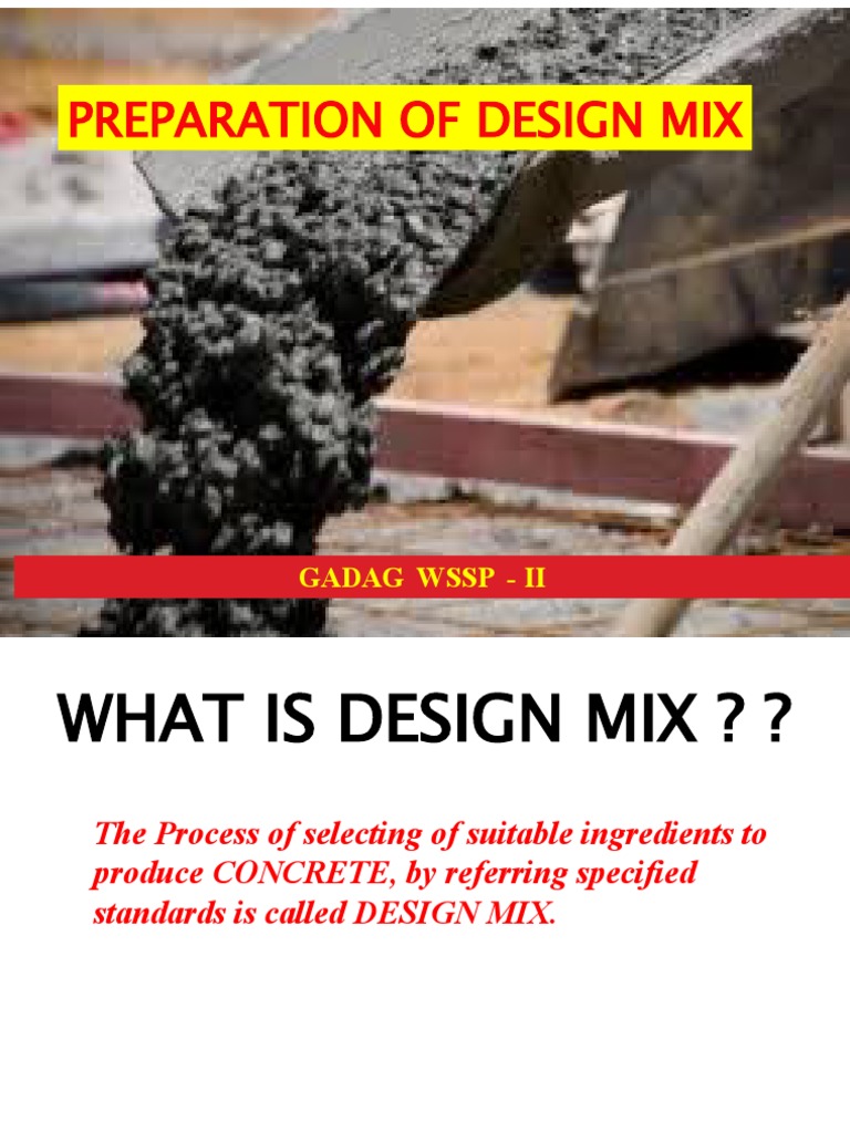 Preparation of Design Mix | PDF | Concrete | Construction Aggregate