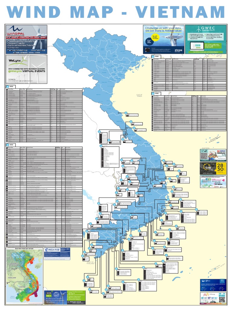 Wind Project Map in Vietnam 1615175732 | PDF | Vietnam | Southeast Asia