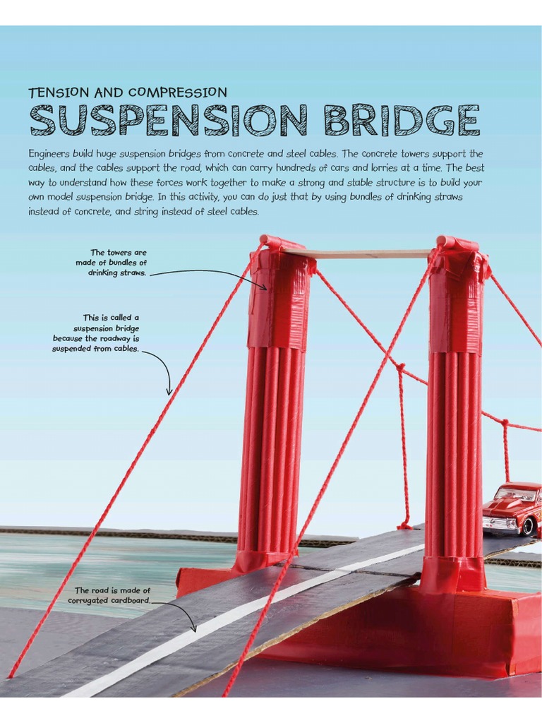 Suspension Bridge: Tension and Compression | Download Free PDF | Bridge ...