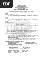 MATH Grade 7 Quarter 1 Module 1 Week 1 | PDF | Empty Set | Set ...