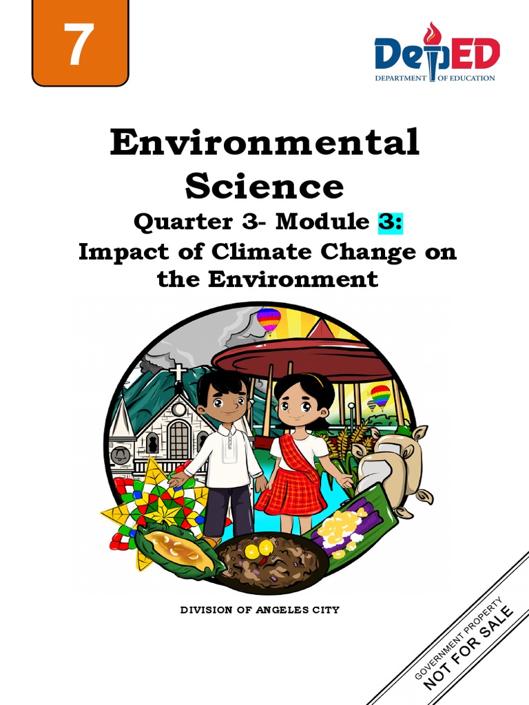 Environmental Science: Quarter 3-Module 3: Impact of Climate Change On ...