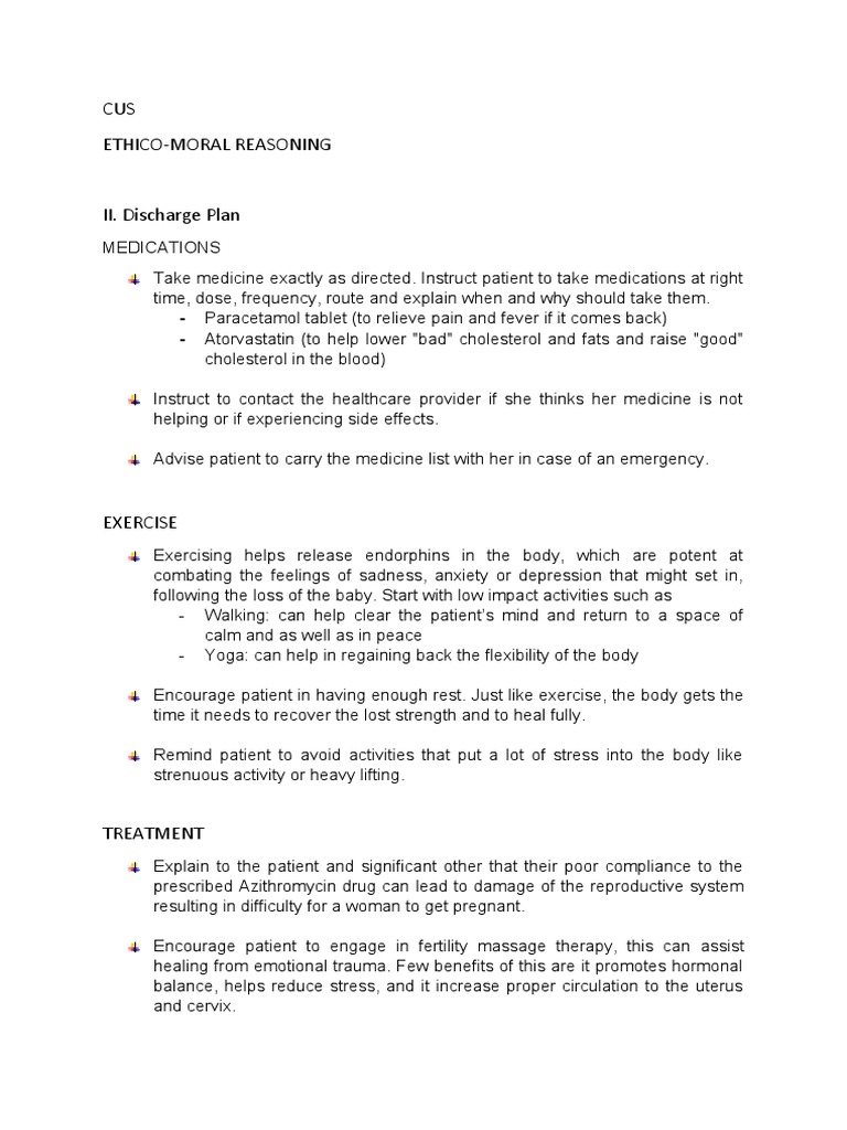 Discharge Plan 3 | PDF | Patient | Medicine