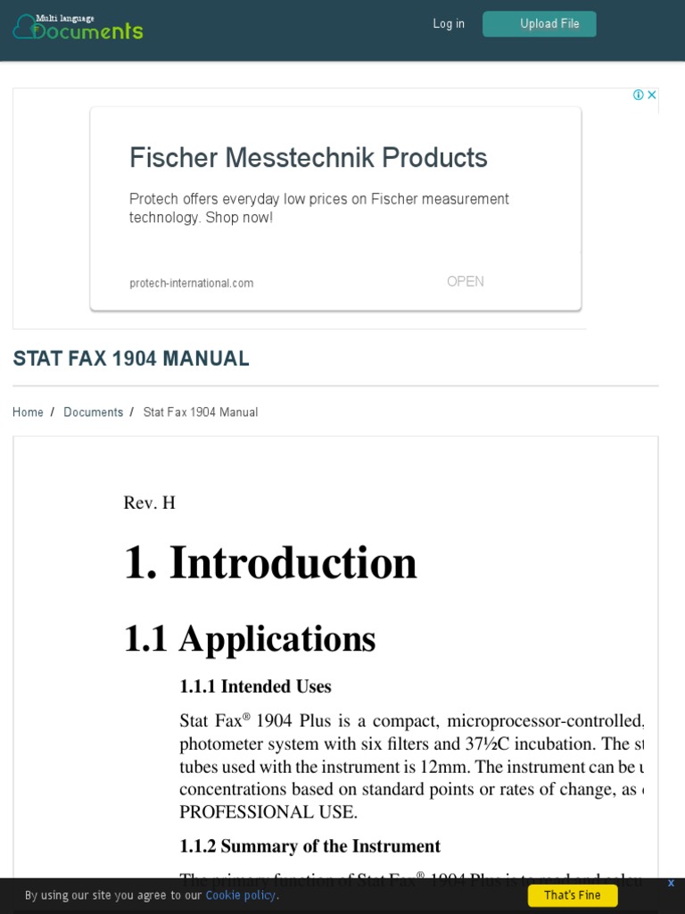 Stat Fax 1904 Manual PDF Document | PDF | Switch